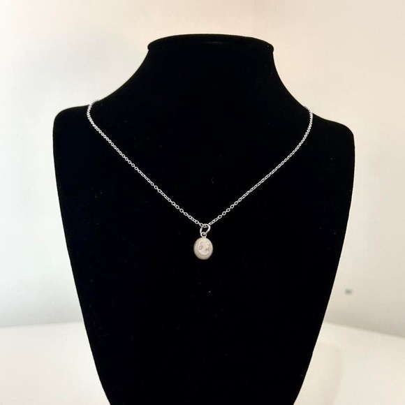 Jewelry | Reversible Silver Mini Portrait Chain Necklace | Poshmark